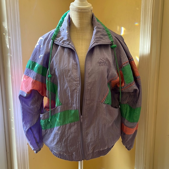 Natural Sport | Jackets & Coats | Vintage Windbreaker Pastel Colorblock ...